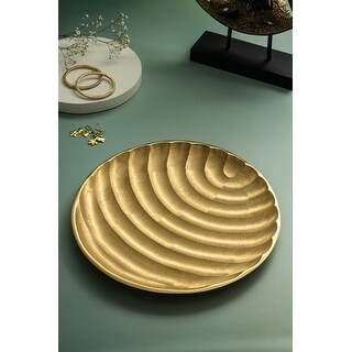 Savanna Gold Decorative Tray 12" - Bed Bath & Beyond - 36263669